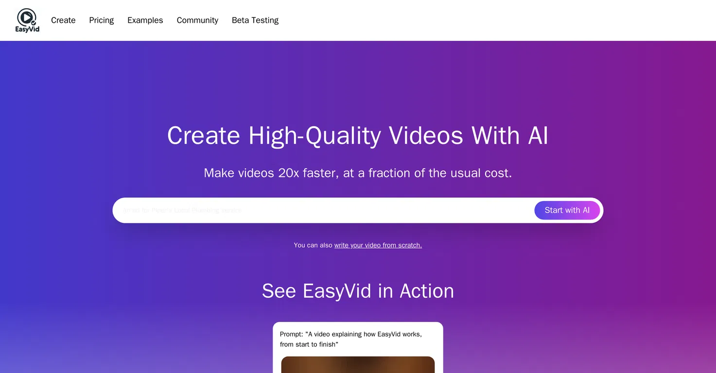 Нейросеть EasyVid – Обзор, параметры и отзывы и альтернативы
